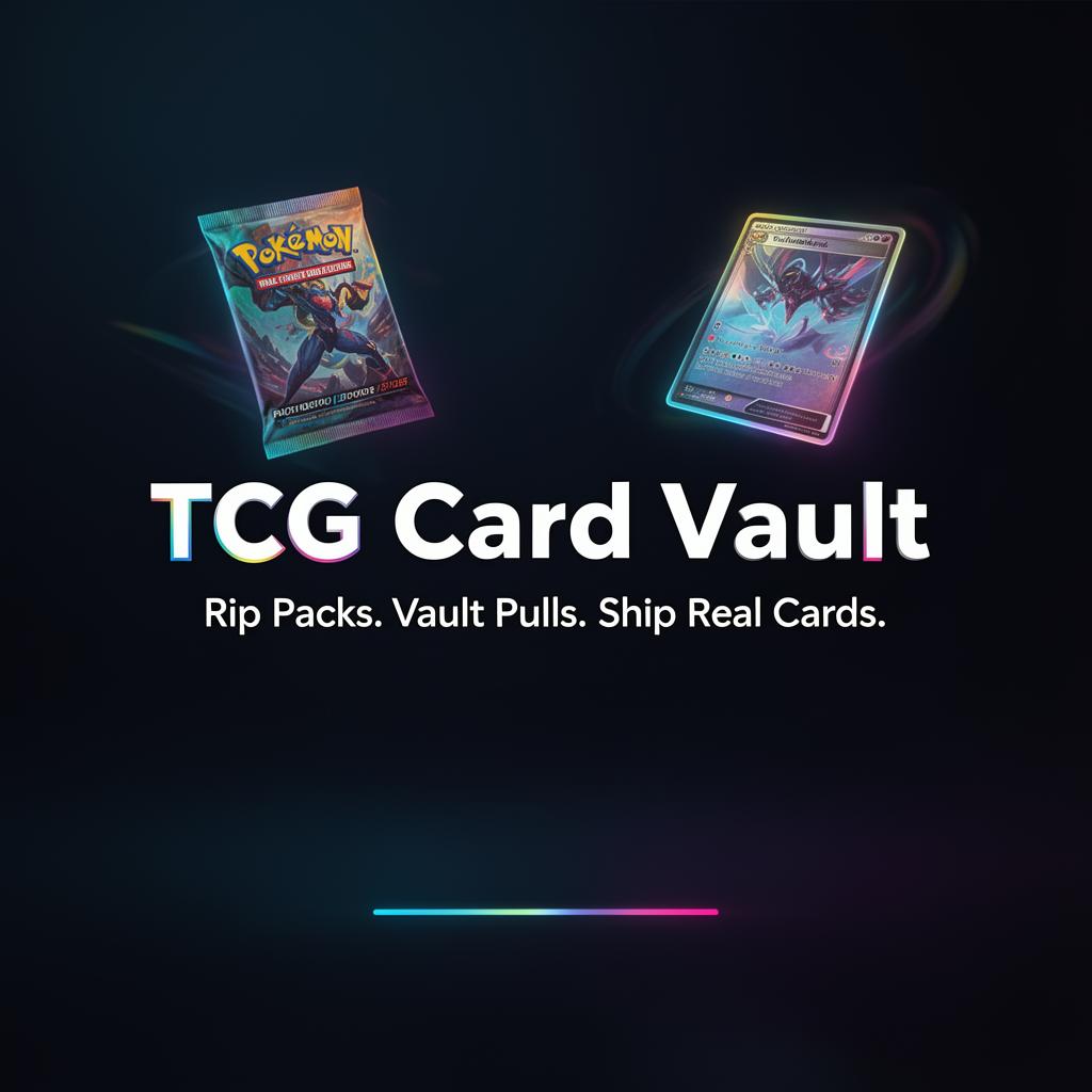 TCG Card Vault — Rip Digital Packs, Vault Pulls, Ship Real Cards